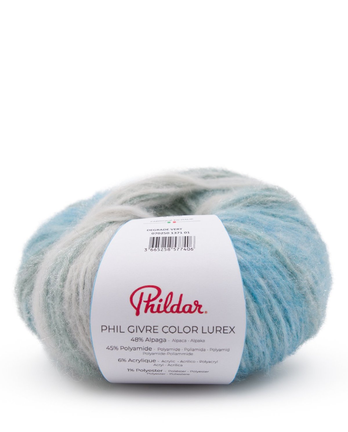 PHILDAR - PHIL GIVRE COLOR LUREX - Dégradé Vert – Marie Cerise Créations