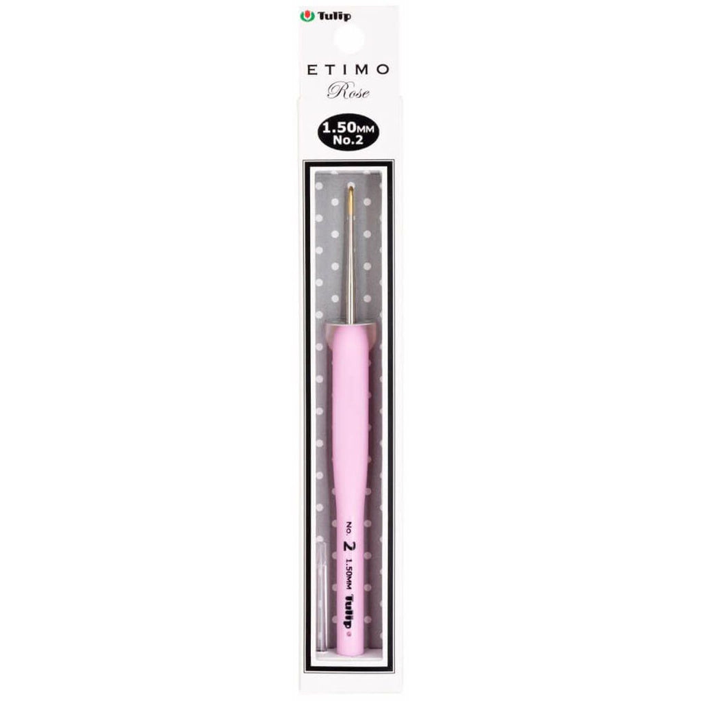 TULIP : CROCHET ETIMO ROSE SOFT GRIP N°2 - 1.50 MM – Marie Cerise Créations